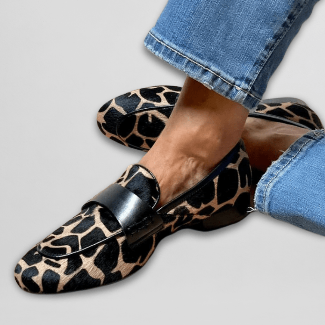 Noemi - Animal Print Loafers – Sarah & Rachel Oxford